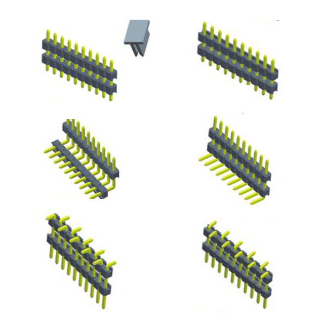 High Accuracy Spacer 2mm Pitch Header Single Row Smt 500v Ac Dc